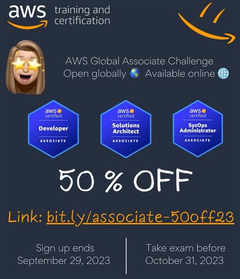 join the get aws certified associate challenge to get 50 off your aws