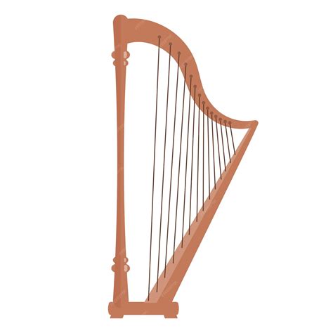 Premium Vector Harp Vector Illustration