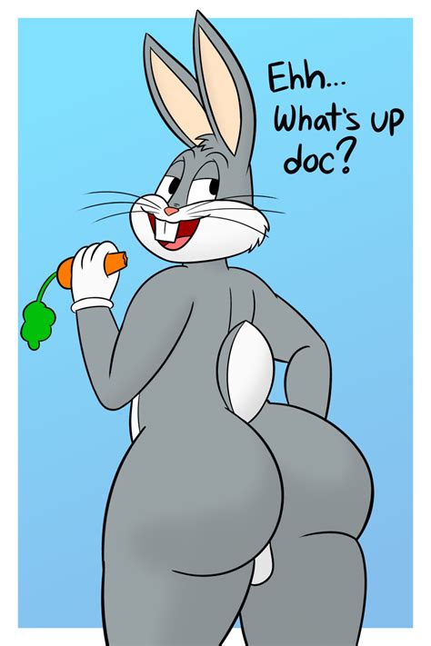 rule 34 anthro ass big butt bugs bunny english text girly hi res