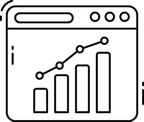 A Graph Chart On A Computer Screen 50854954 Vector Art At Vecteezy