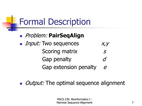 PPT Algorithms For Pairwise Sequence Alignment PowerPoint Presentation ID 4726067
