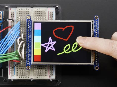 Adafruit TFT LCD With Touchscreen Breakout Board W MicroSD Socket