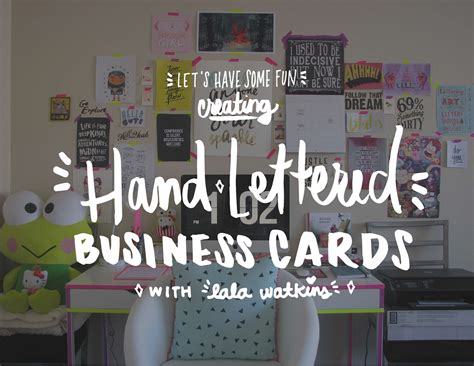 Skillshare Class Create Hand Lettered Business Cards On Behance