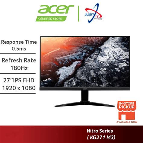 Acer Kg M Kg M Fhd Hz Ms Hdr Freesync Gaming Monitor Shopee Malaysia