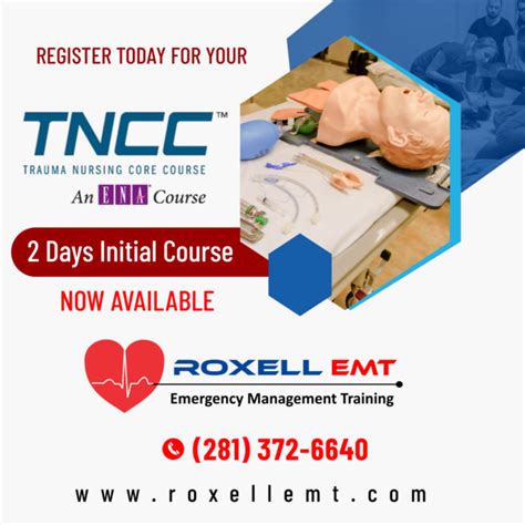 Tncc Certification And Classes Houston By Roxell Emt Houston Tx