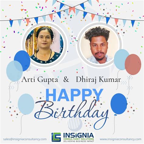 Insignia Consultancy Solutions On Linkedin Insigniabirthdays Celebrationtime Birthdaywishes