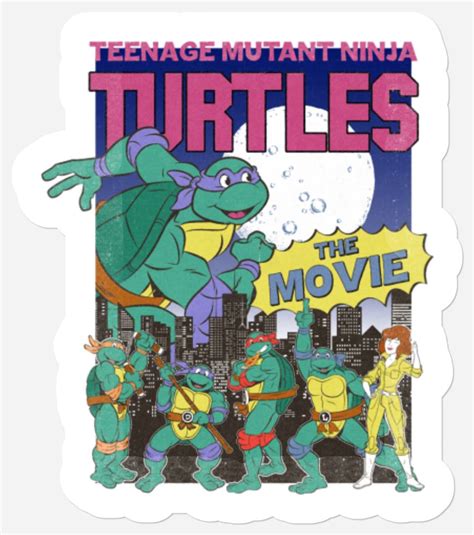 Teenage Mutant Ninja Turtles The Movie Group Stickers