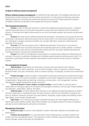 Software Engineering BCA TH Semester Studocu