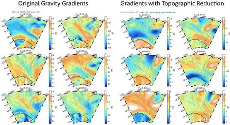 Goce Gravity Gradients Grids Map Earth Online