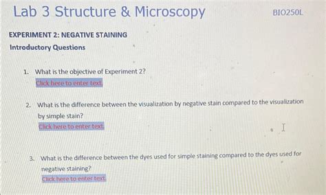 Solved Lab Structure MicroscopyBIO LEXPERIMENT Chegg Com