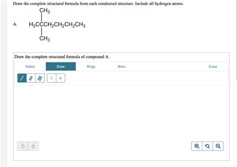 Solved Draw The Complete Structural Formula From Each