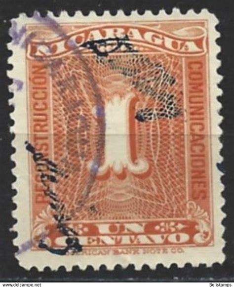 Nicaragua Nicaragua 1933 Scott Ra42 U Numeral Of Value Complete