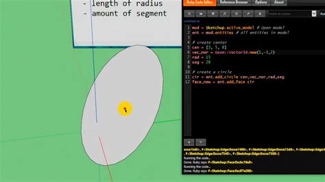 Ruby Sketchup ភាគ០៨ Create A Circle Youtube