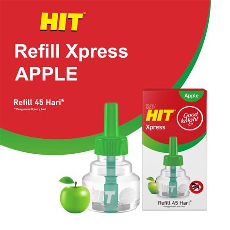 Jual Hit Good Knight Xpress Refill Apple 45 Hari Obt Nyamuk Elektrik