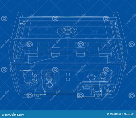 portable electro generator vector stock vector illustration of