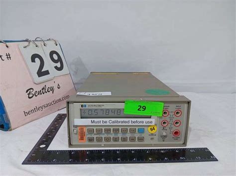 Hp Multimeter 3478a Bentley And Associates Llc