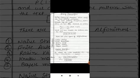 Daa Lecture44 String Matching Naive Algorithm Youtube