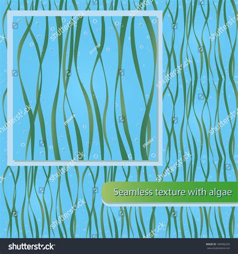 Seamless Texture Algae Stock Vector Royalty Free 180996230