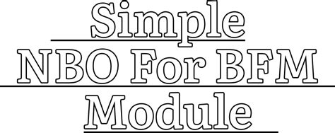 Simple NBO For BFM Module Adult Mods LoversLab