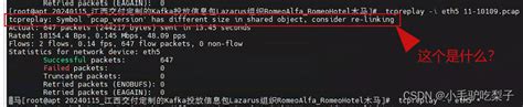 【错误】tcpreplay Symbol `pcapversion‘ Has Different Size In Shared Object Consider Re Linking Csdn博客