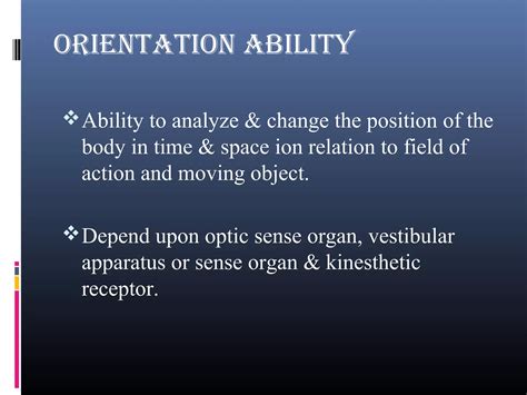Coordinative Ability In Sports Training Ppt