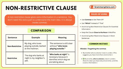 Non Restrictive Clause Definition Examples And Usage Grammarsphere