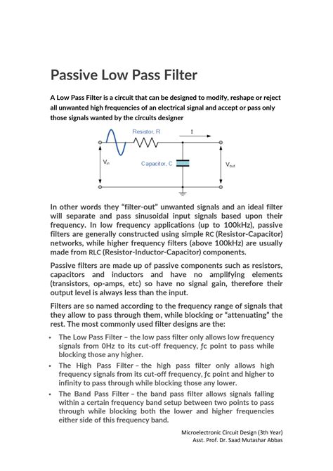 Solution Active And Passive Filters Studypool