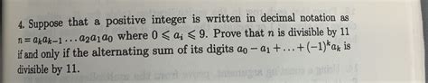 Suppose That A Positive Integer Is Written In Chegg