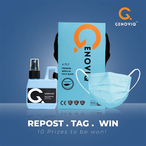 Win The Genoviq 4 Ply Premium Medical Face Mask And Multipurpose