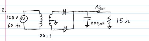 Solved Compute The Peak Value Of Vout And The Period Of Chegg