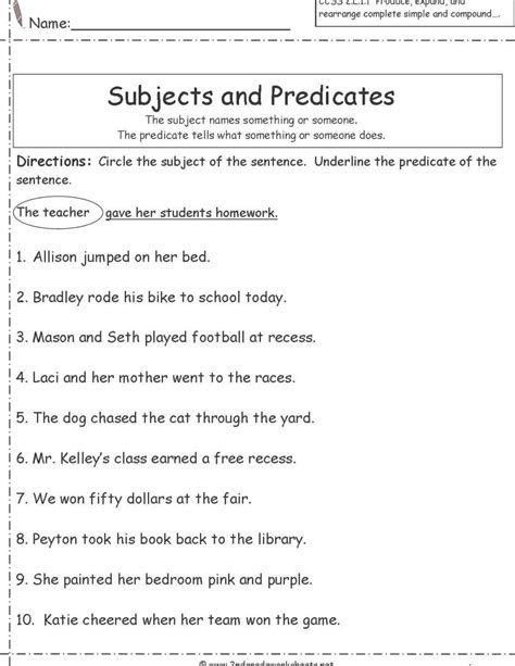 5th Grade Editing Worksheet Printable Pdf Template