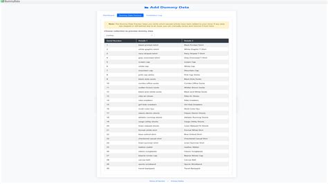 Dummy Data Sample Data Dummydata Generate Sample Products Customers Orders Fast