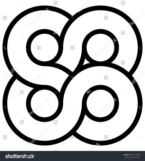 Interlocking Circles Interlocking Circle Symbol Stock Vector Royalty Free