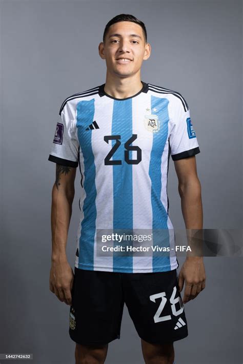 Nahuel Molina Of Argentina Poses During The Official Fifa World Cup