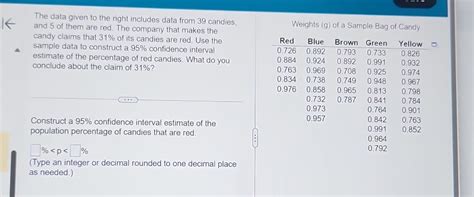 solved the data given to the right includes data from 39