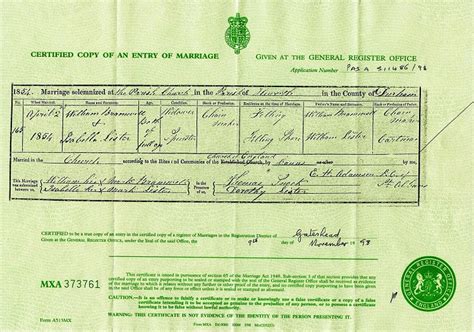 Uk Marriage Certificate Serial Number Deskvica