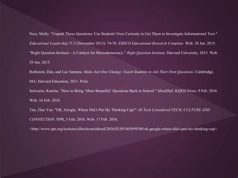 Inquiring Minds Want To Know How To Use The Question Formulation Technique To Jump Start