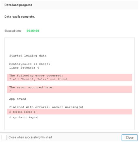 Error Variables Qlik Community