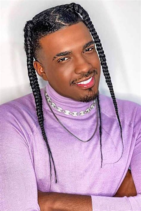 Box Braids Men 15 Cool Box Braids Hairstyles In 2023 Fashionterest