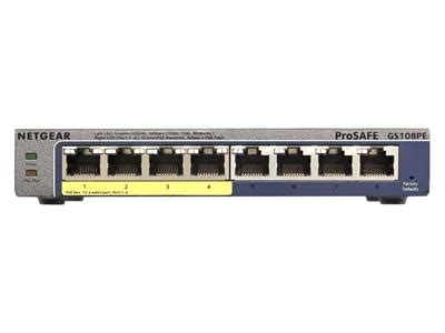 NetGear GS P Prosafe Plus Port Gigabit Ethernet Switch GS PE EUS