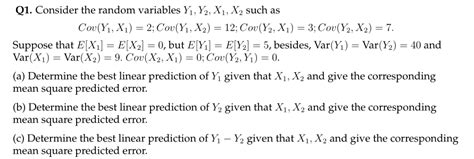 solved q1 consider the random variables y₁ y2 x₁ x2 such