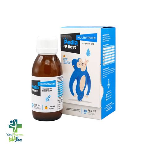 شربت مولتی ویتامین بالای 2 سال پدیابست داروخانه آنلاین یارا فارما