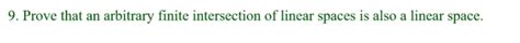 solved 9 prove that an arbitrary finite intersection of