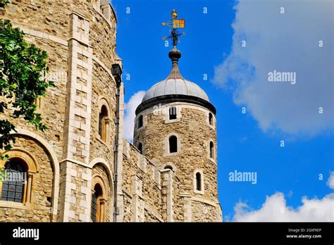 Outer View Of Tower Of London Museum London United Kingdom Stock