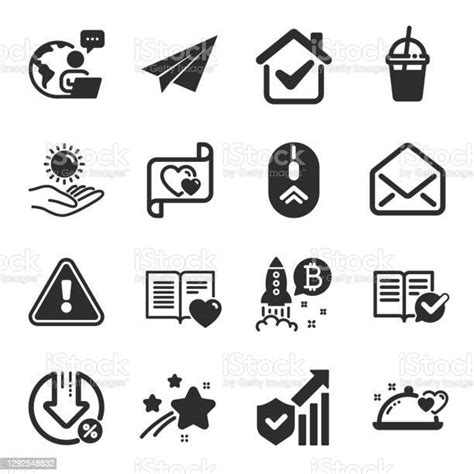 커피 칵테일 비트 코인 프로젝트 보안 통계 기호와 같은 비즈니스 아이콘 세트 벡터 고급에 대한 스톡 벡터 아트 및 기타 이미지