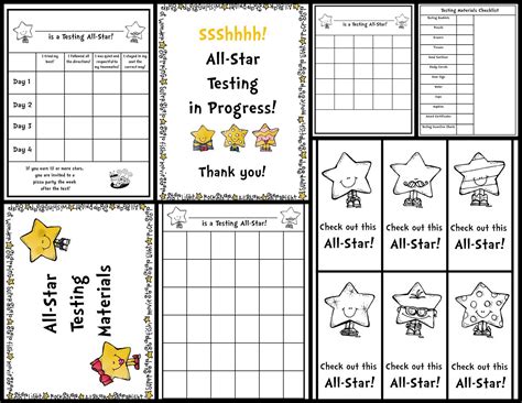 Testing All Star Freebies Classroom Freebies