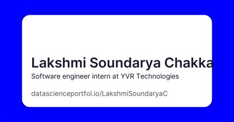 Lakshmi Soundarya Chakka On Linkedin Lakshmi Soundarya Chakka