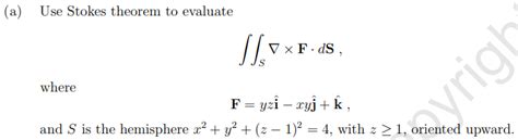 Solved A Use Stokes Theorem To Chegg