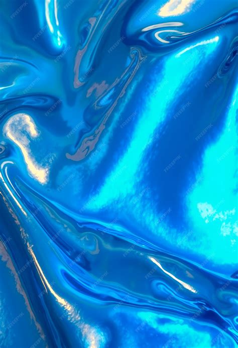 Fondo De Textura Holográfica Azul Imagen Generada Con Ia