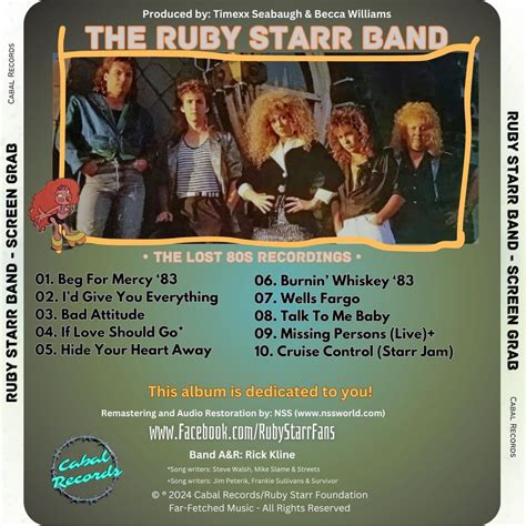 Ruby Starr Band Screen Grab” Cd Free Streaming Ebay